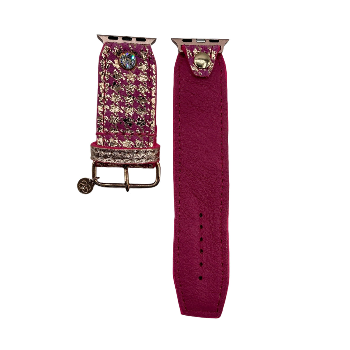 Ready to Ship - Luxe Hot Pink Houndstooth with Classic Hot Pink Sivell ...