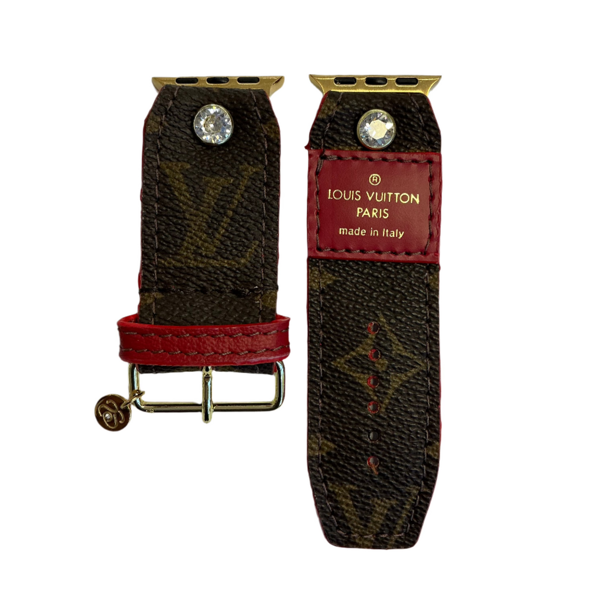 Ready to Ship - Upcycled LV Monogram with Red LV Patch (Size 2, All Wa ...