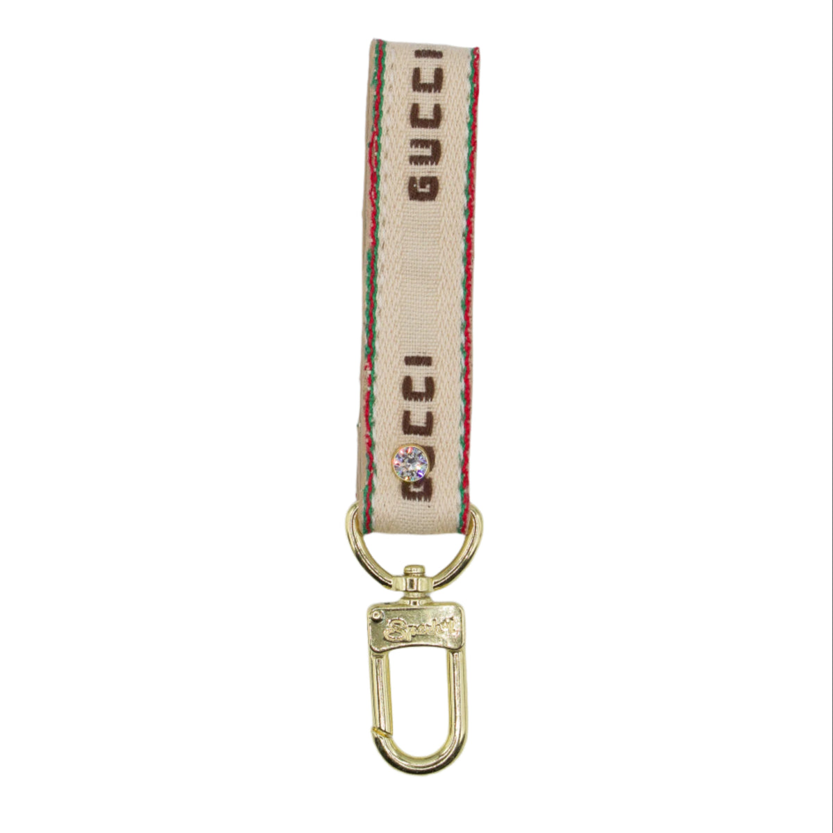 Ready to Ship - Upcycled Cream Gucci Canvas Skinny Key Fob – Spark*l