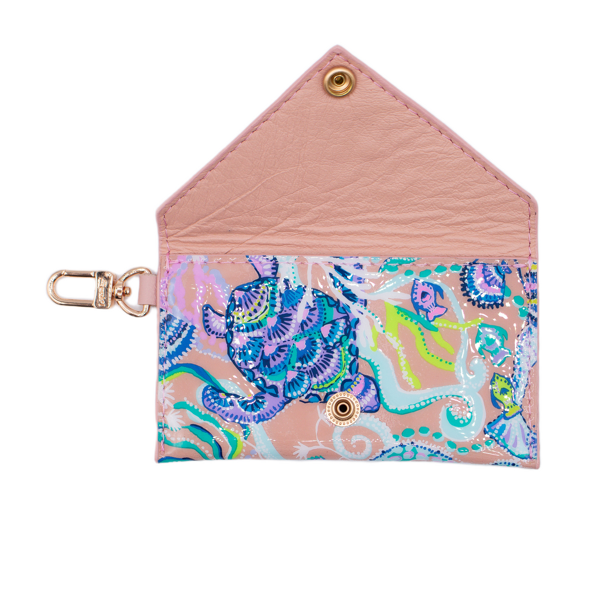 LOT #202 - Upcycled PIP Lilly Pulitzer Bella Mare Envelope Wallet – Spark*l