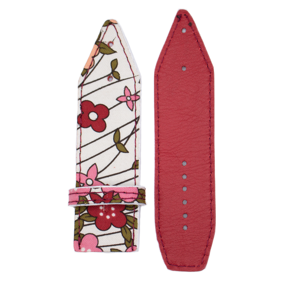 Upcycled LV Rose Garden with Logo Sivella Watchband (Size 2, All Watch ...