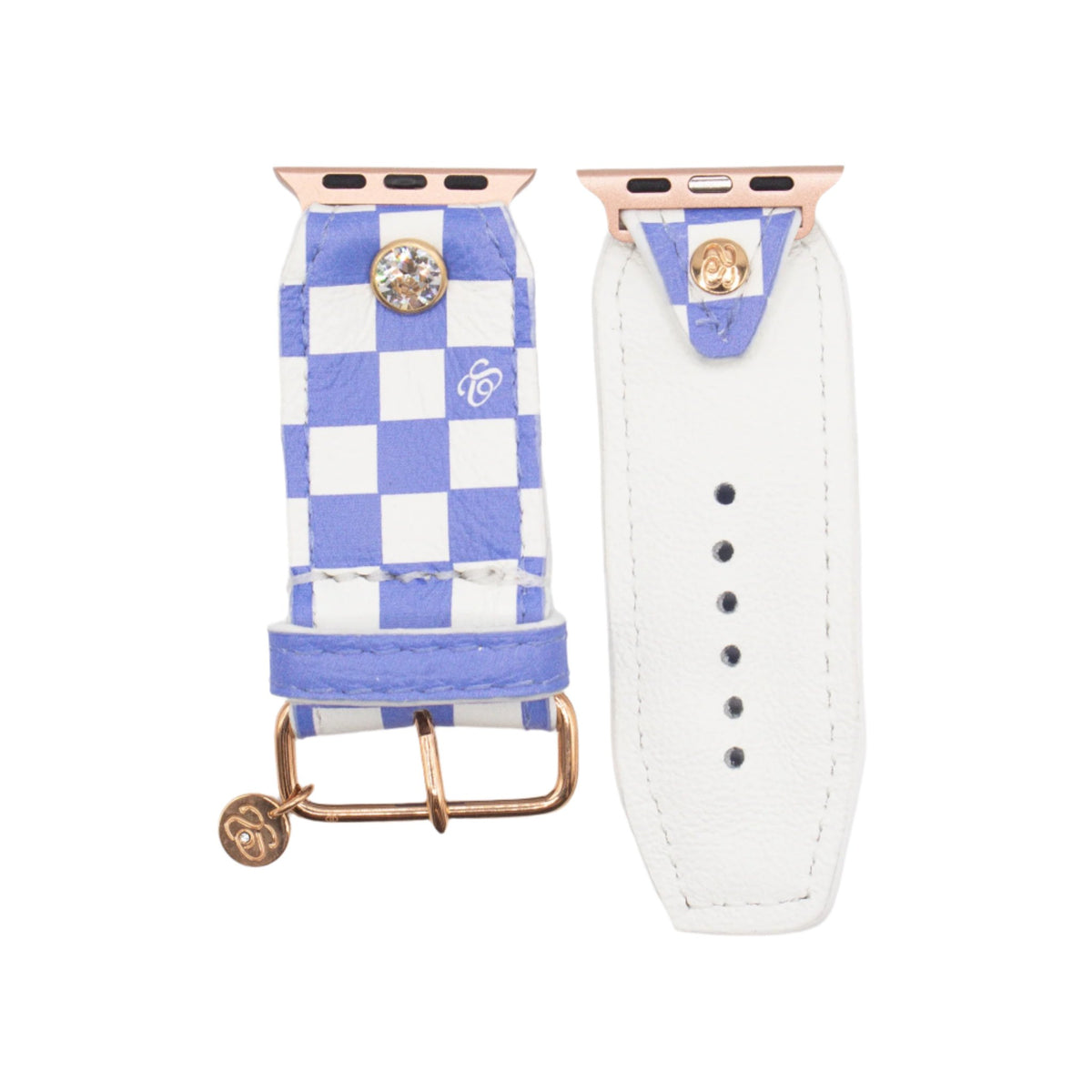 Limited Edition - Periwinkle Mini Checks Sivella Watch Band – Spark*l