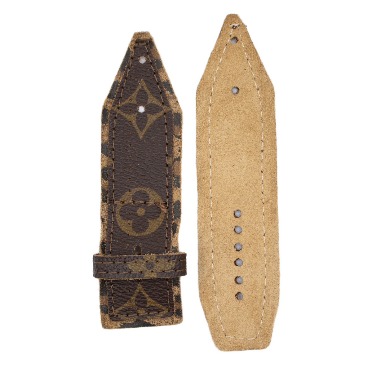 BLESSING BAND PIP Upcycled LV Monogram Layered Sivella Watchband with ...