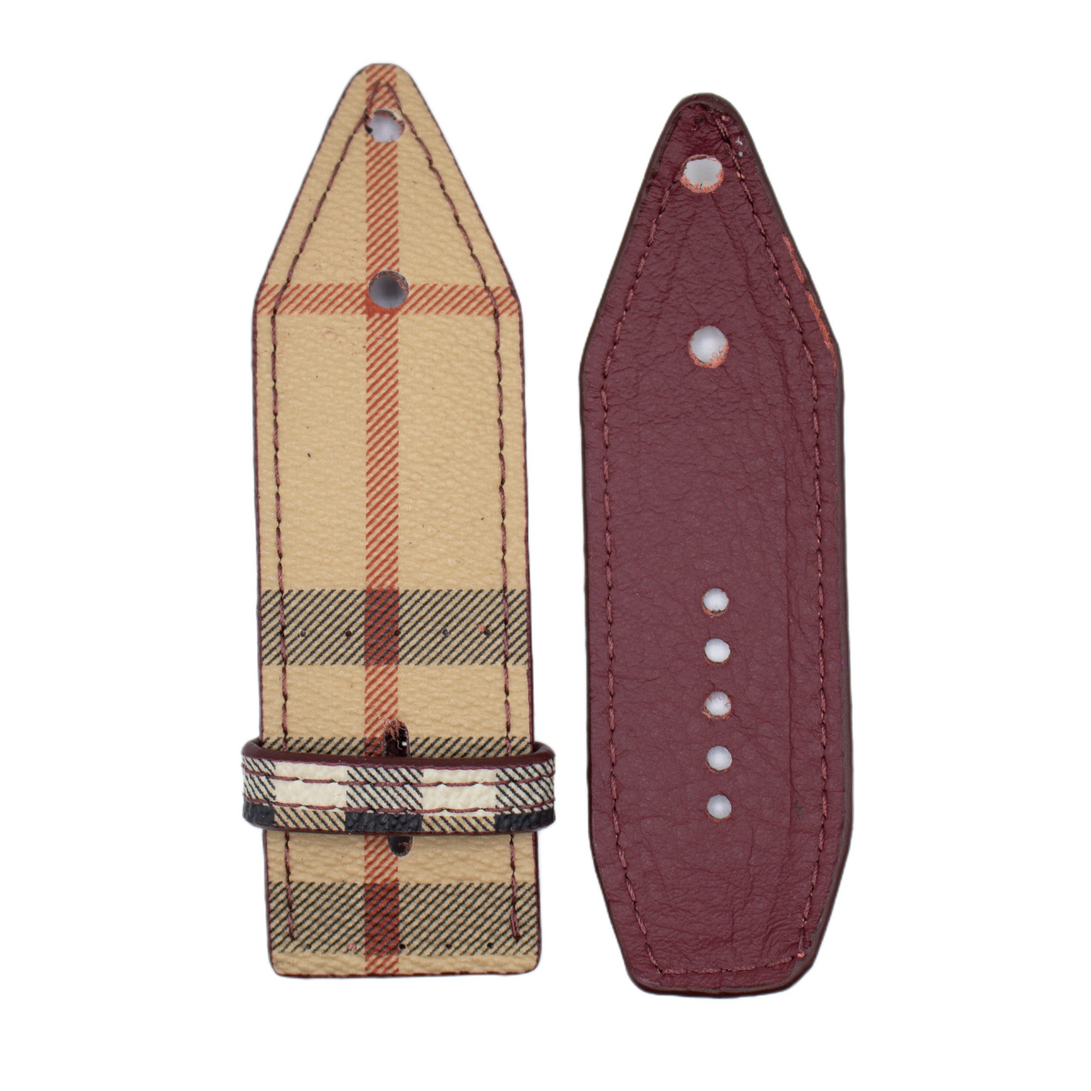 LOT #236 - Upcycled Burberry Coated Canvas Watchband (Size 1, All Watc ...